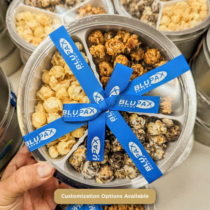 Gourmet Popcorn 3 Flavor Gift Tin • Kosher Vegan Artisan Gift • Popinsanity