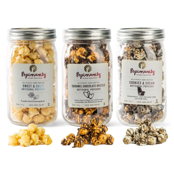 Gourmet Popcorn Rustic Gift Crate • Luxury Food Gift Basket • Popinsanity